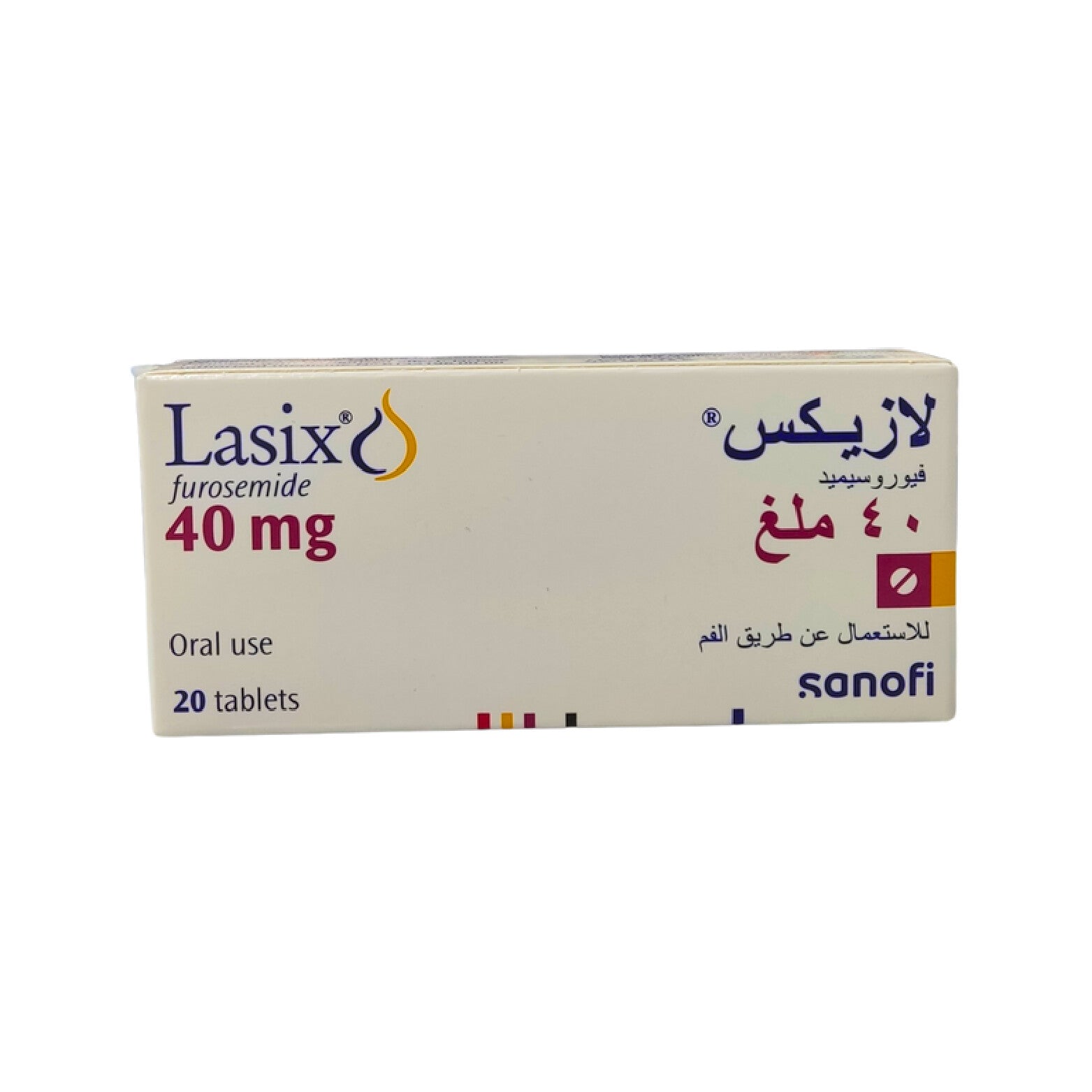 Lasix Diuretic Tablets 40mg 20 Tablets – Al-Jawaher Al Motamyza Pharmacies