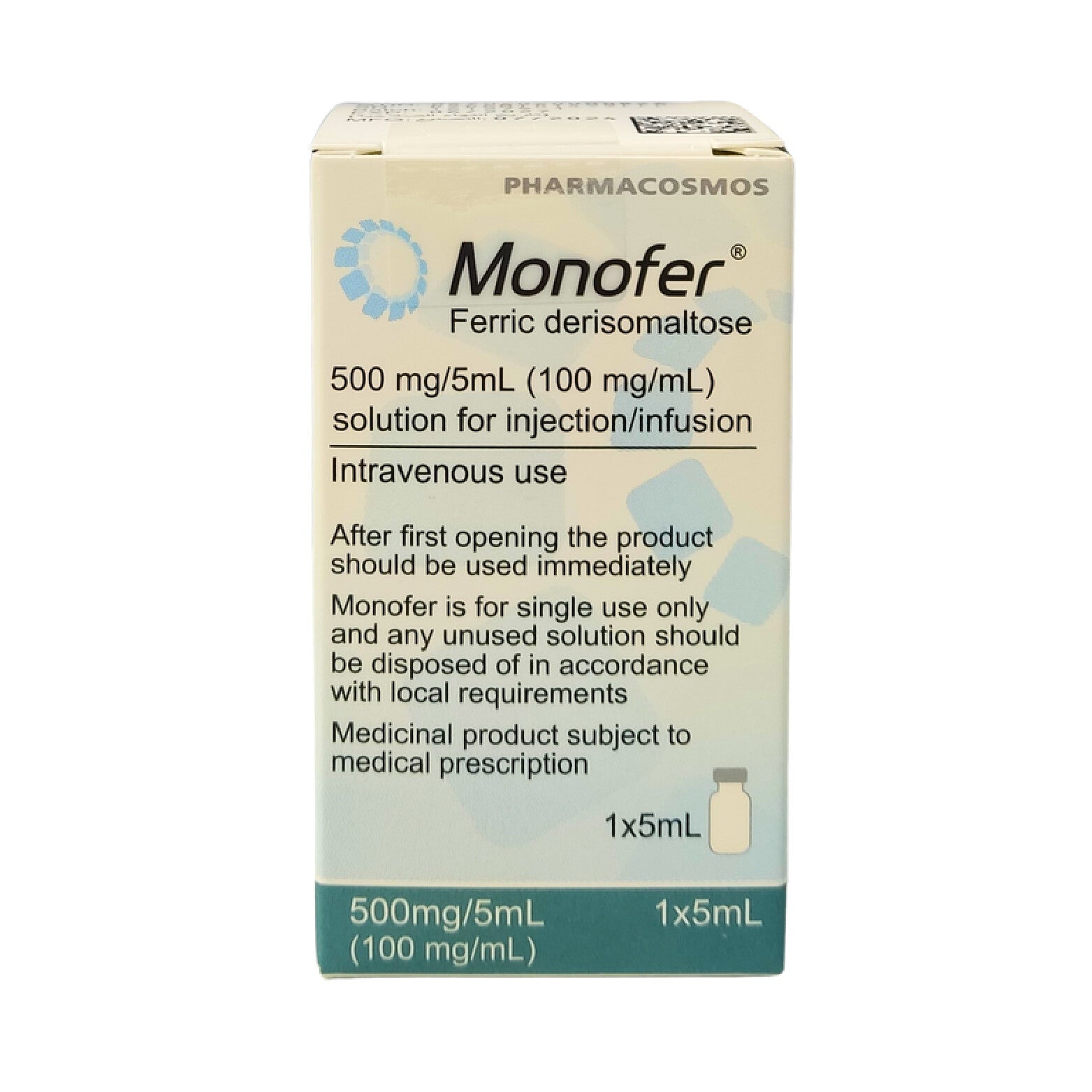 Monofer Iron Injection 100mg/ml - 1 Vial – Al-Jawaher Al Motamyza ...