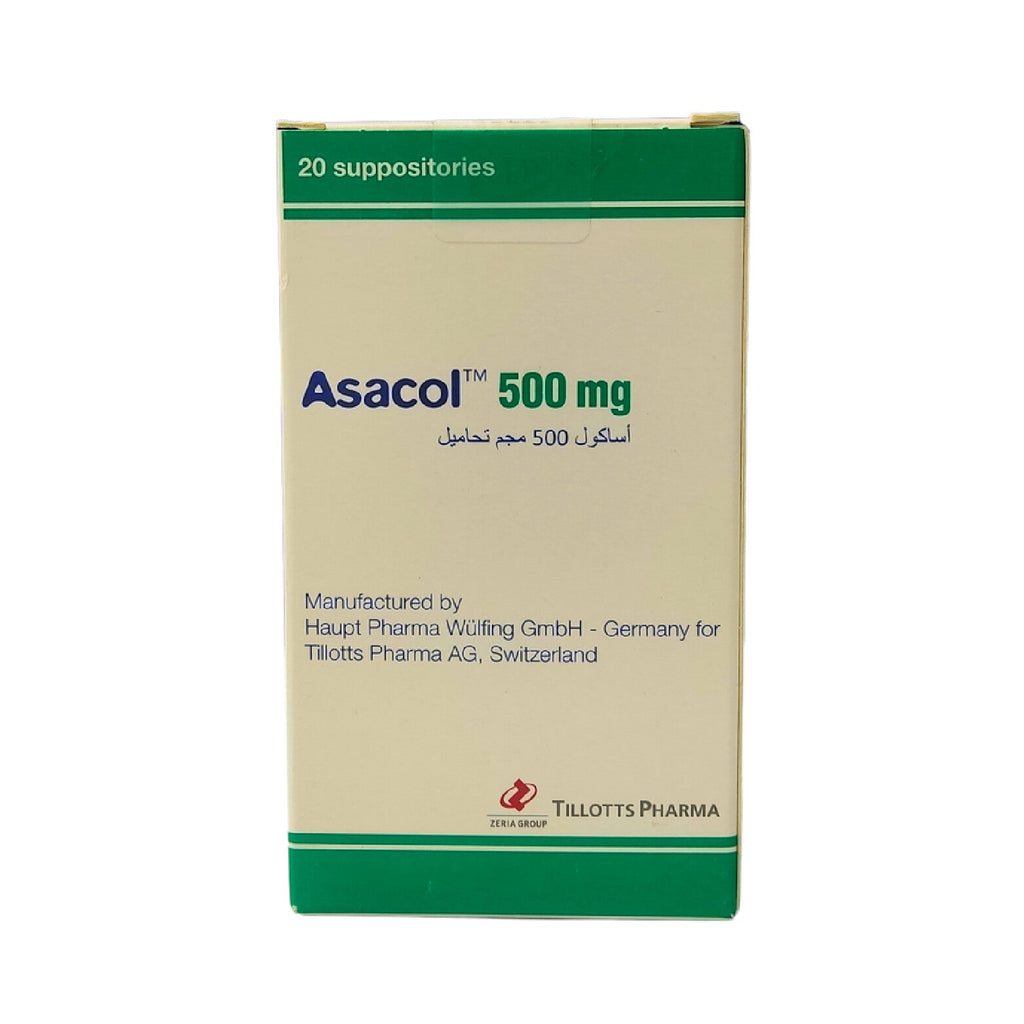 Asacol Rectal Anti Inflammatory Suppositories 20 Pack – Al-Jawaher Al ...