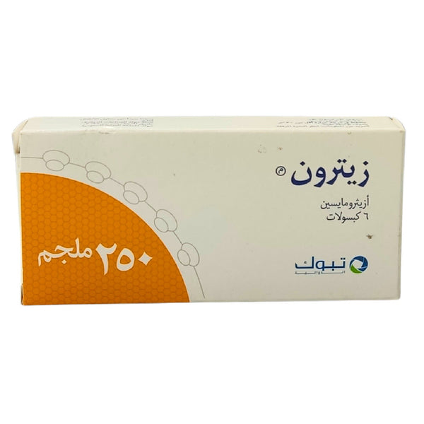 Zetron Antibiotic Capsules 250mg 6 Capsules – Al-Jawaher Al Motamyza ...