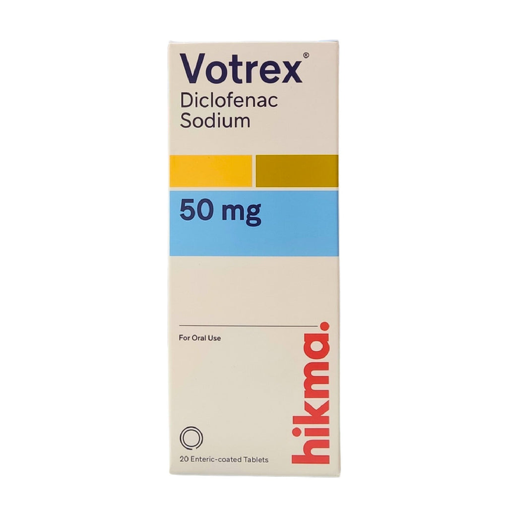 Votrex 50MG tablet pain relief 20 Tabs – Al-Jawaher Al Motamyza Pharmacies