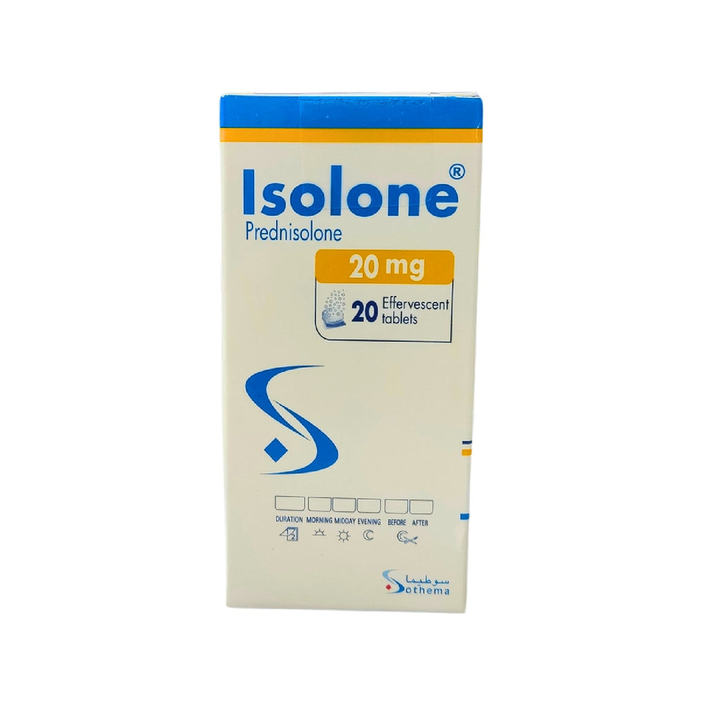 Isolone 20 Mg 20 Effervescence Tabs – Al-Jawaher Al Motamyza Pharmacies